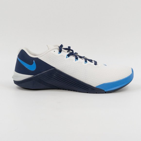 Nike | Shoes | Nike By You Id Metcon 5 White Navy Blue Cj563991 Us Mens ...